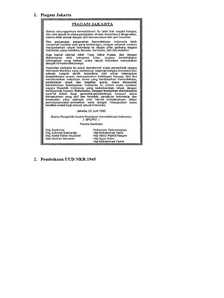 Piagam Jakarta | PDF