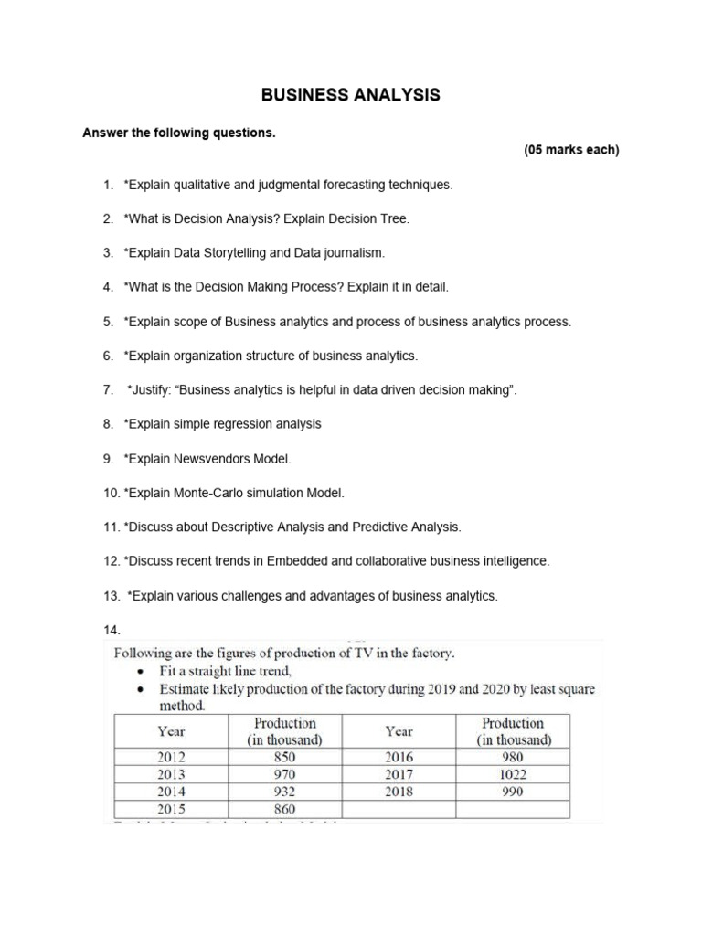 Business Analysis | PDF