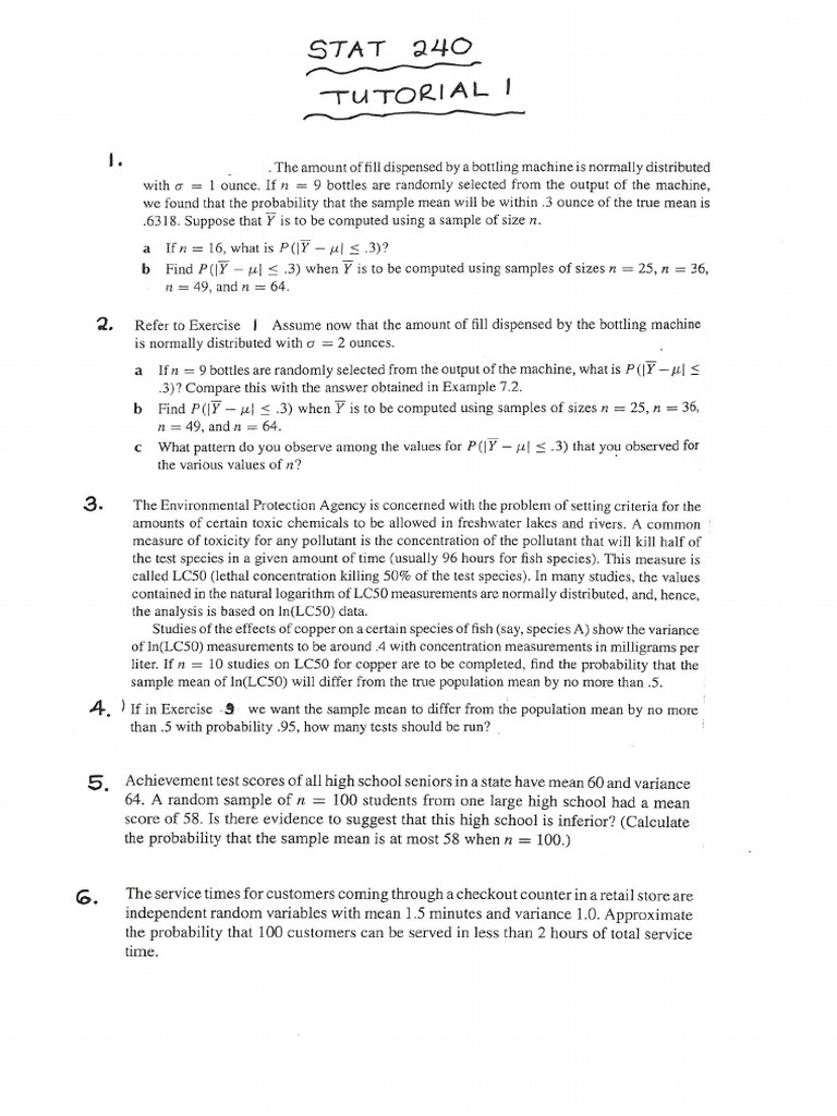 Tut 1 Question | PDF