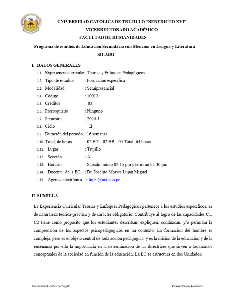 Teorías y Enfoques Pedagógicos | PDF | Aprendizaje | Pedagogía