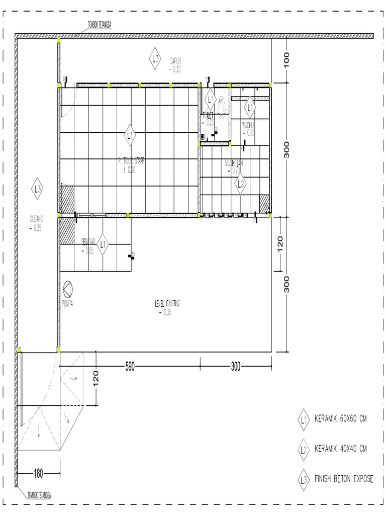 Denah Finishing Lantai Mess Jatigalih | PDF