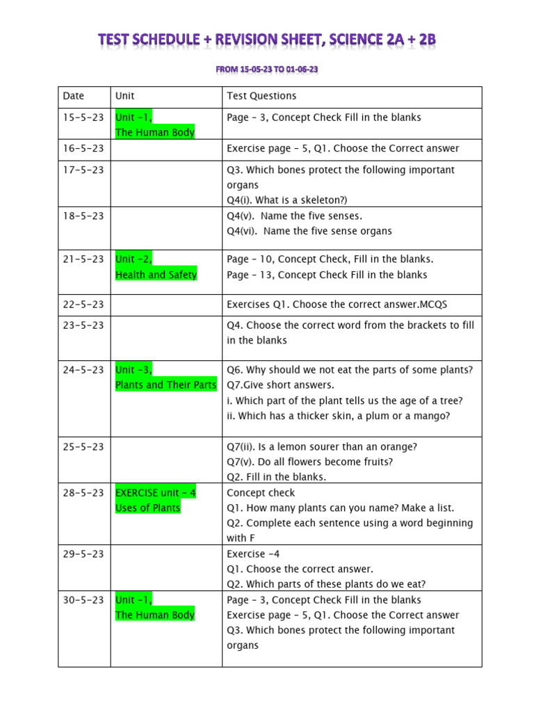 Science Revision 2 | PDF | Skeleton | Hand
