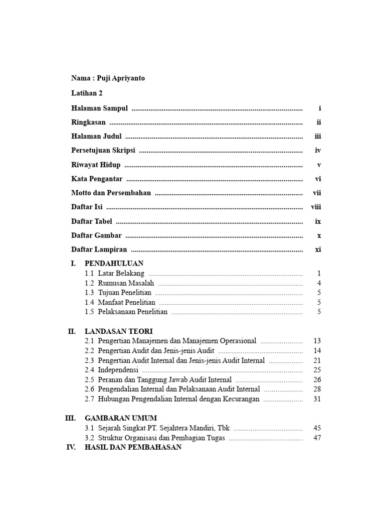 Puji Latihan234 | PDF