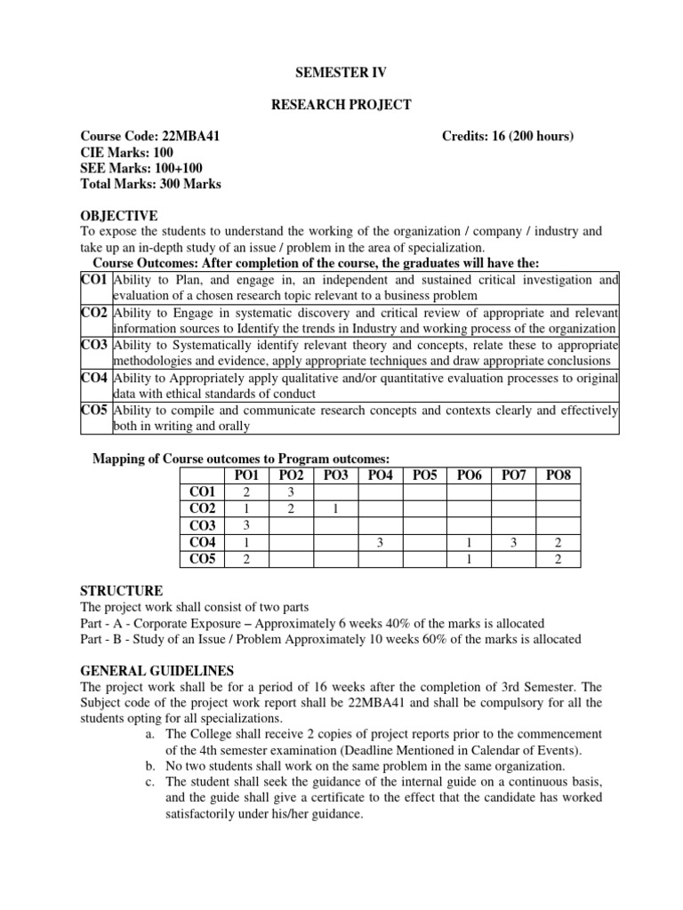 Research Project Guidelines | PDF | Methodology | Data