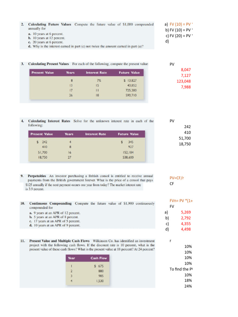Chapter 4 Excel | PDF