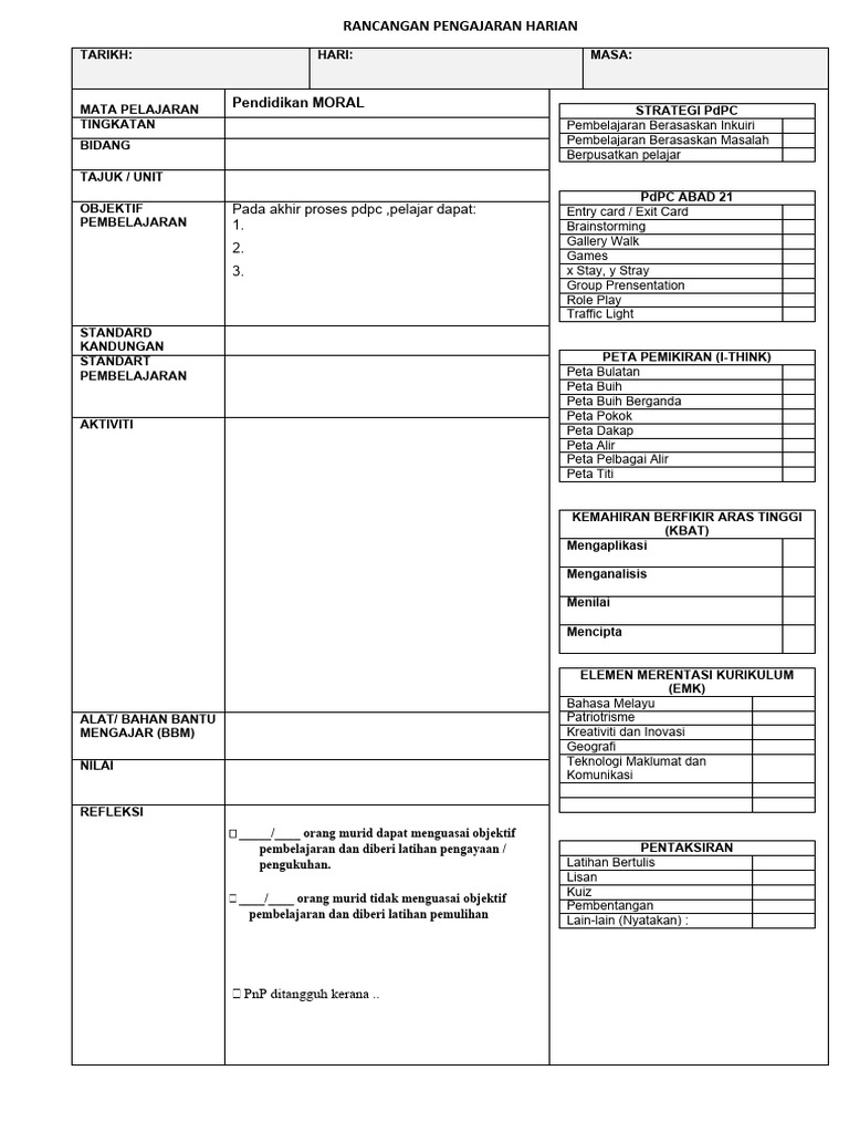 RPH KSSM Terbaru | PDF