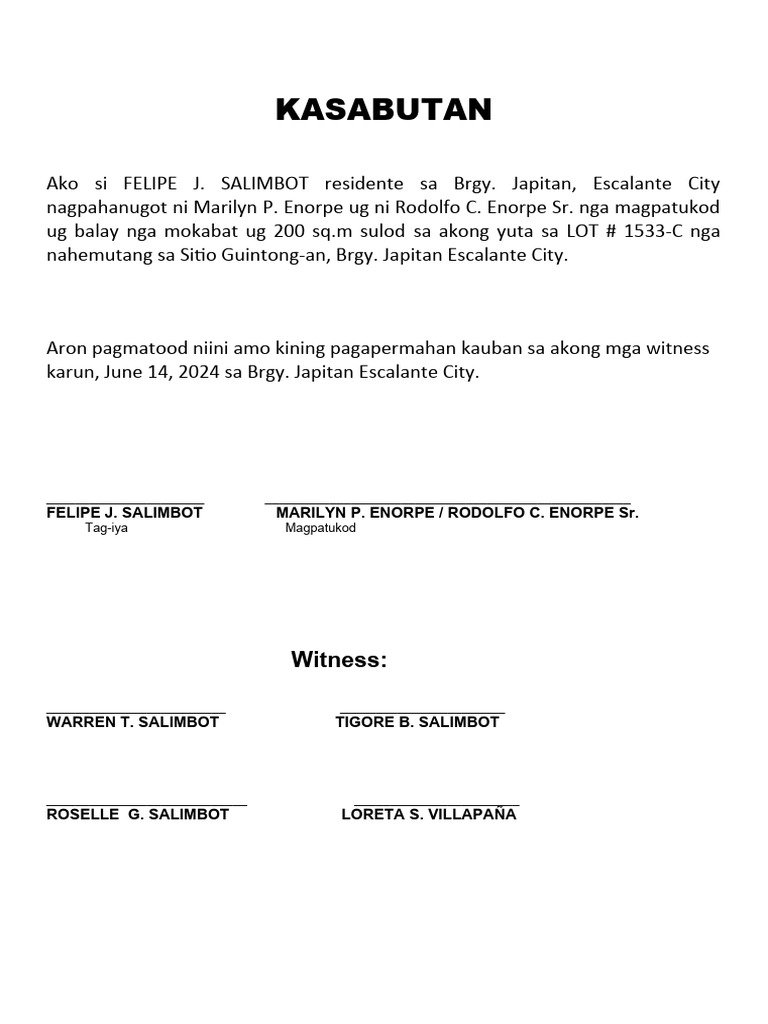 KASABUTAN | PDF