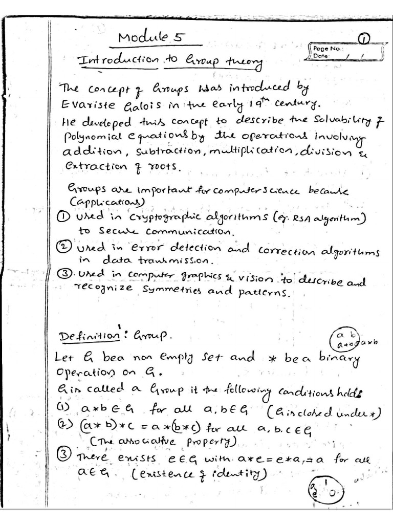 DMS (Module 5 Group Theory) | PDF DMS (Module 5 Group Theory) | PDF