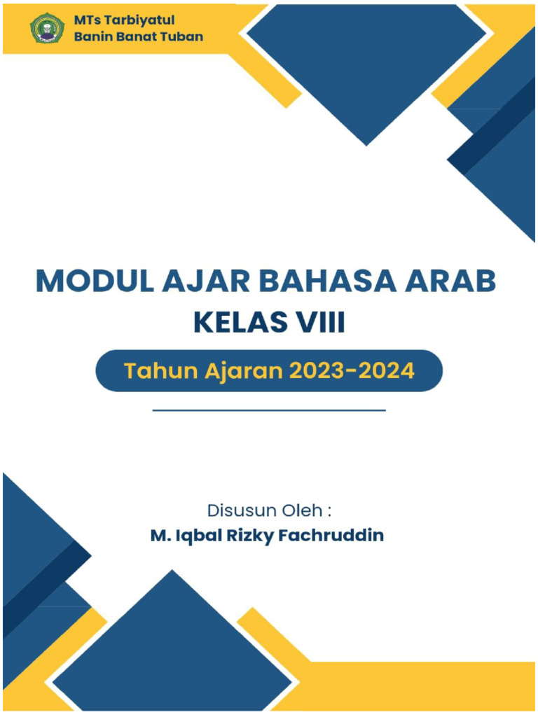 Modul Bahasa Arab Kelas VIII | PDF