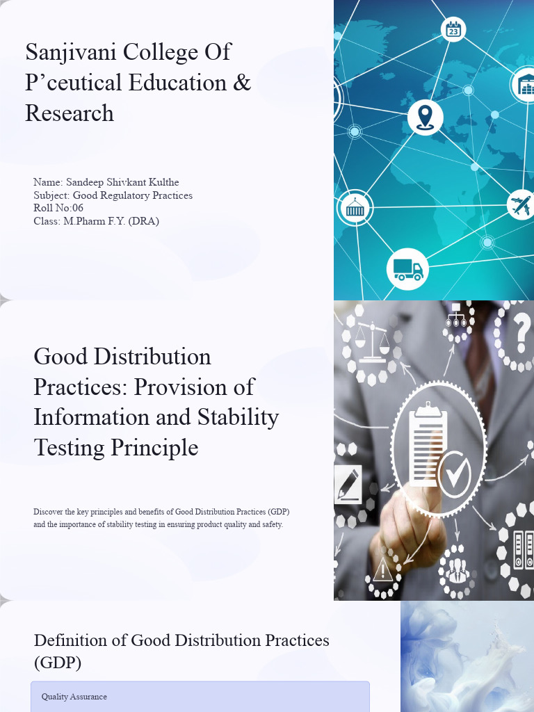 Good Distribution Practices Provision of Information and Stability ...