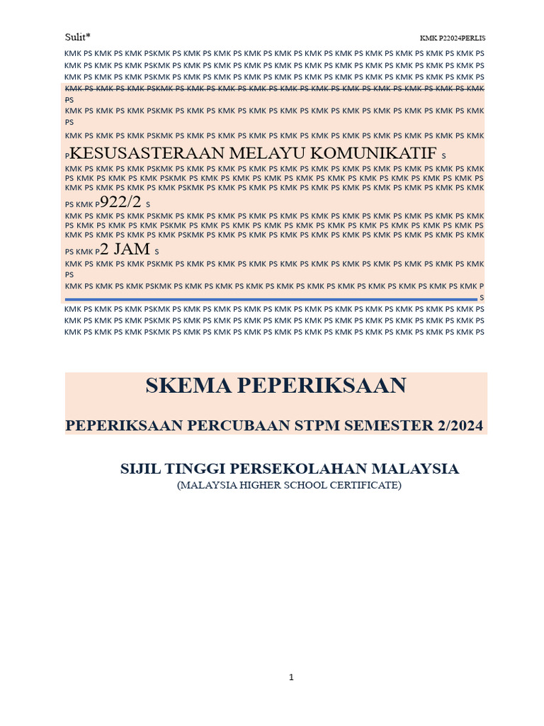 Soalam Dan Skema Jawapan KMK Sem 2 | PDF | Bisnis | Kajian Bahasa Asing