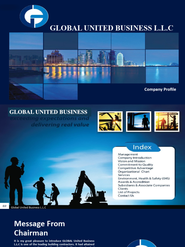 Company Profile: Global United Bussiness LLC | PDF | Building Engineering