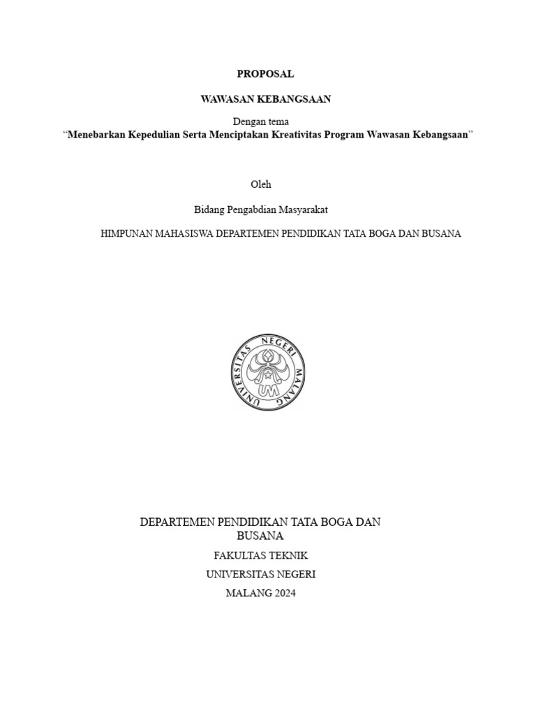 Proposal Pengabdian Masyarakat | PDF