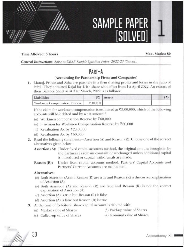 Isc Model Paper | PDF