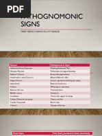 Pathognomonic Signs | PDF | Medical Specialties | Clinical Medicine