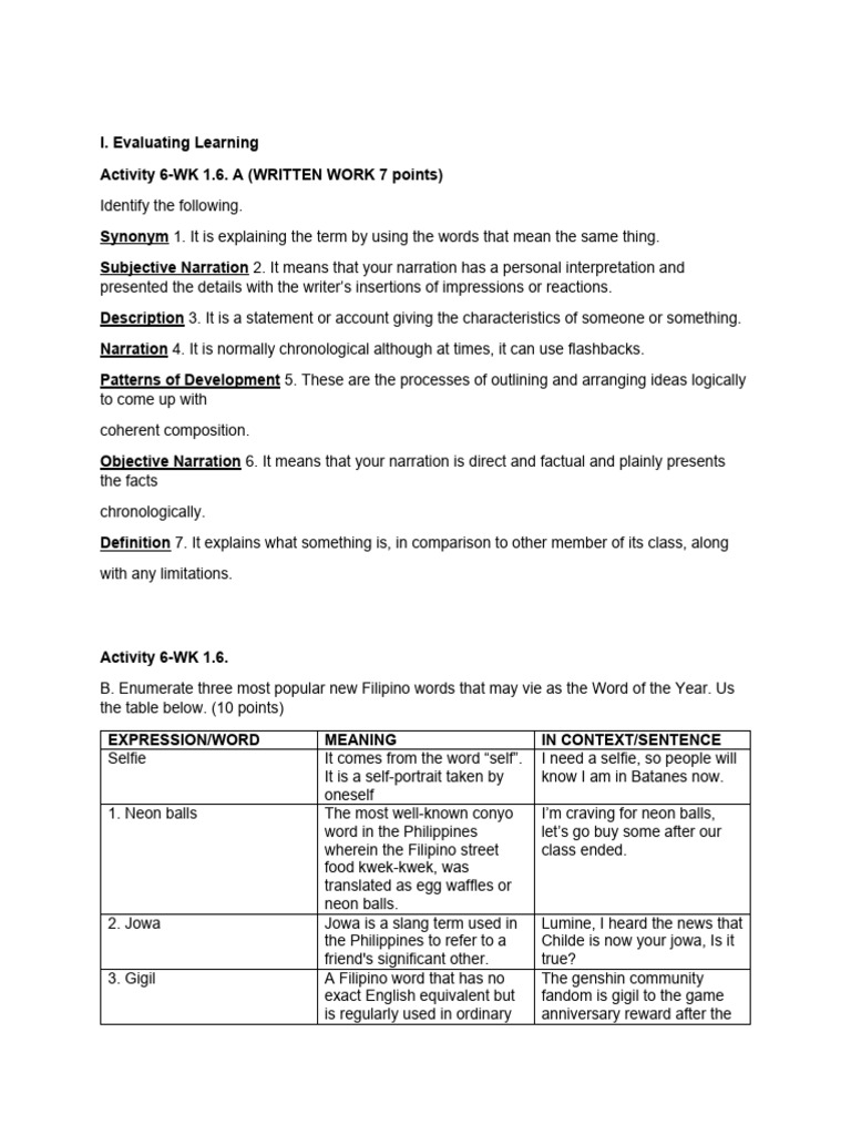 Reading and Writing Week 1&2 | PDF | Pfizer