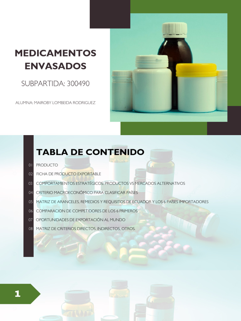 Medicamentos Envasados Subp 300490 | PDF | Medicamentos con receta ...