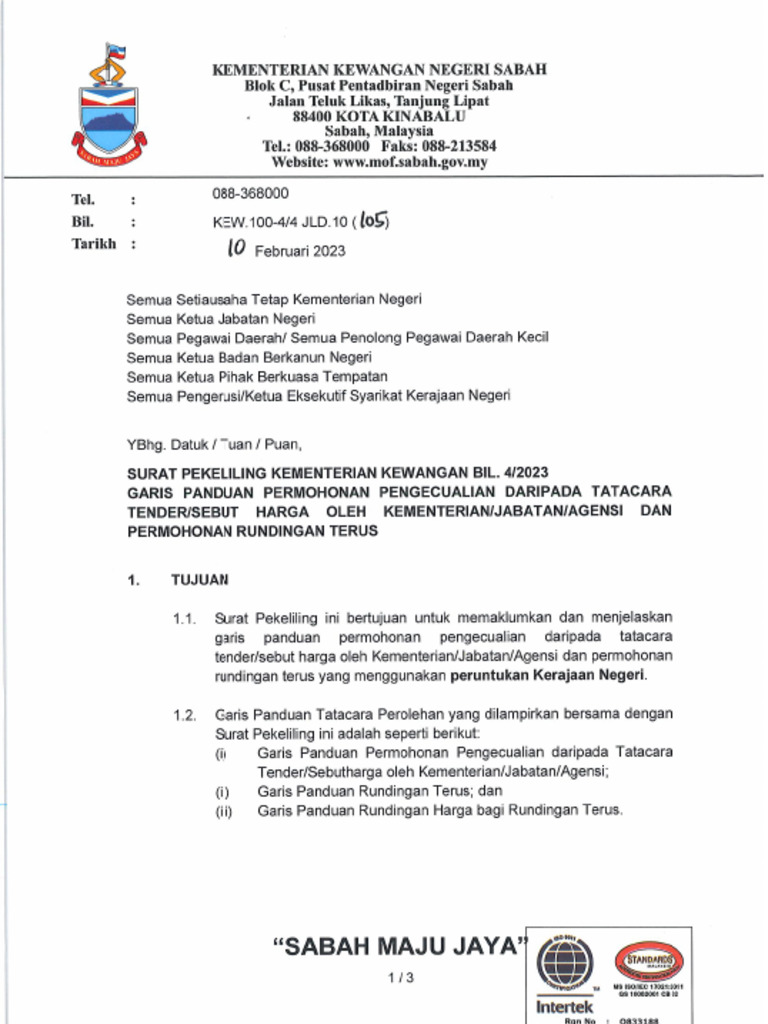 SPKKNS Bil. 4-2023 10.2.2023 garis-panduan-permohonan-pengecualian-daripada-tatacara-tender ...