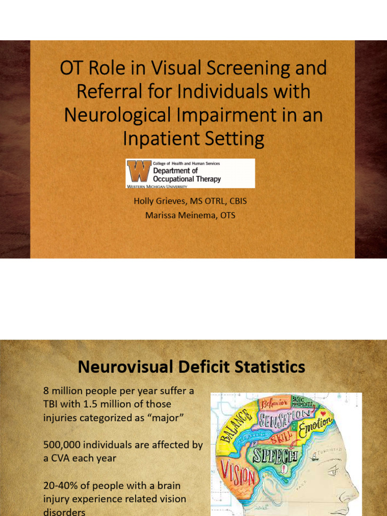 OT Role in Visual Screening Handout | PDF | Visual Acuity | Visual ...