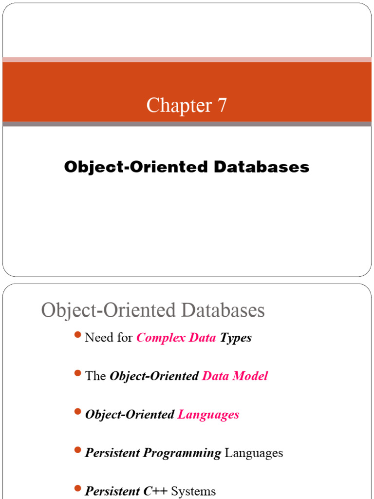 CH-6(B) Object-Oriented Databases | PDF | Inheritance (Object Oriented ... CH-6(B) Object-Oriented Databases | PDF | Inheritance (Object Oriented ...