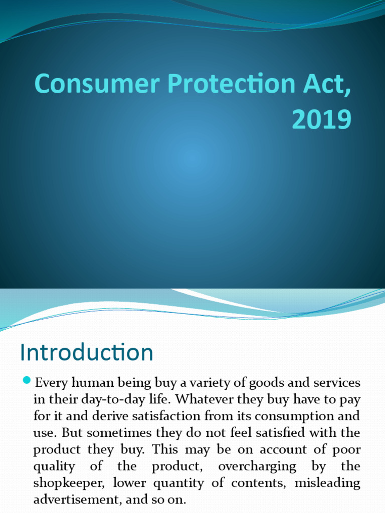 Consumerprotectionact2019 200105073214 | PDF | Consumer Protection ...