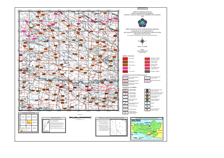 Peta Lintasan Dan Lokasi Pengamatan | PDF