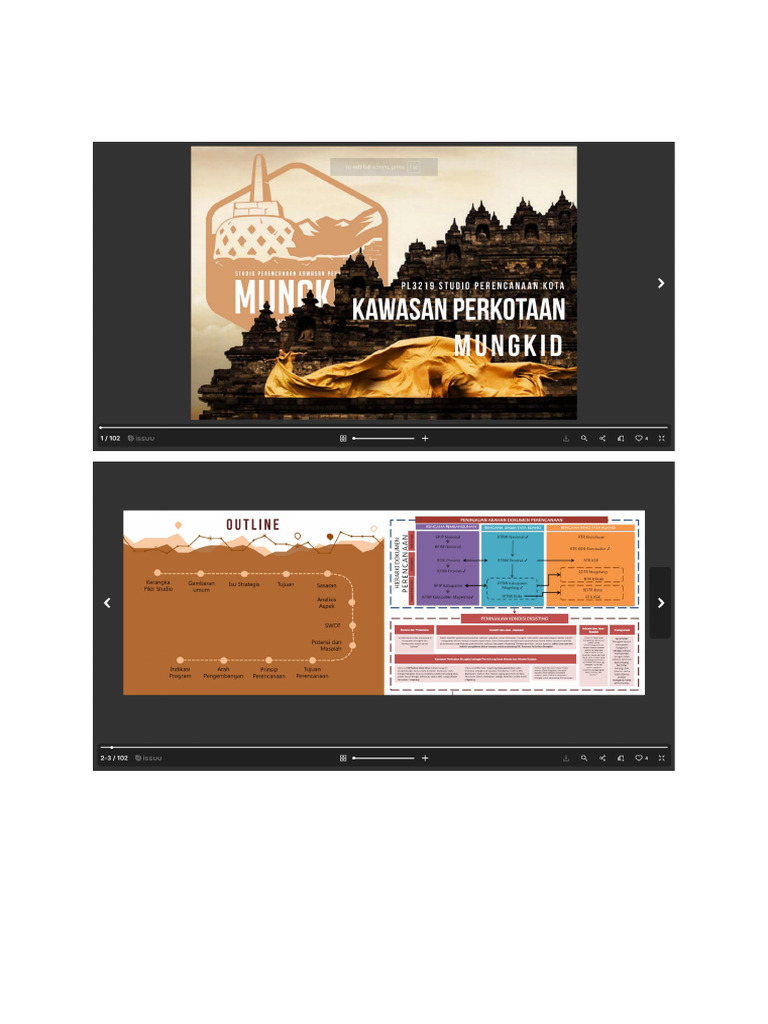 Kajian Terdahulu Kawasan Perkotaan Mungkid-Pwk Itb | PDF