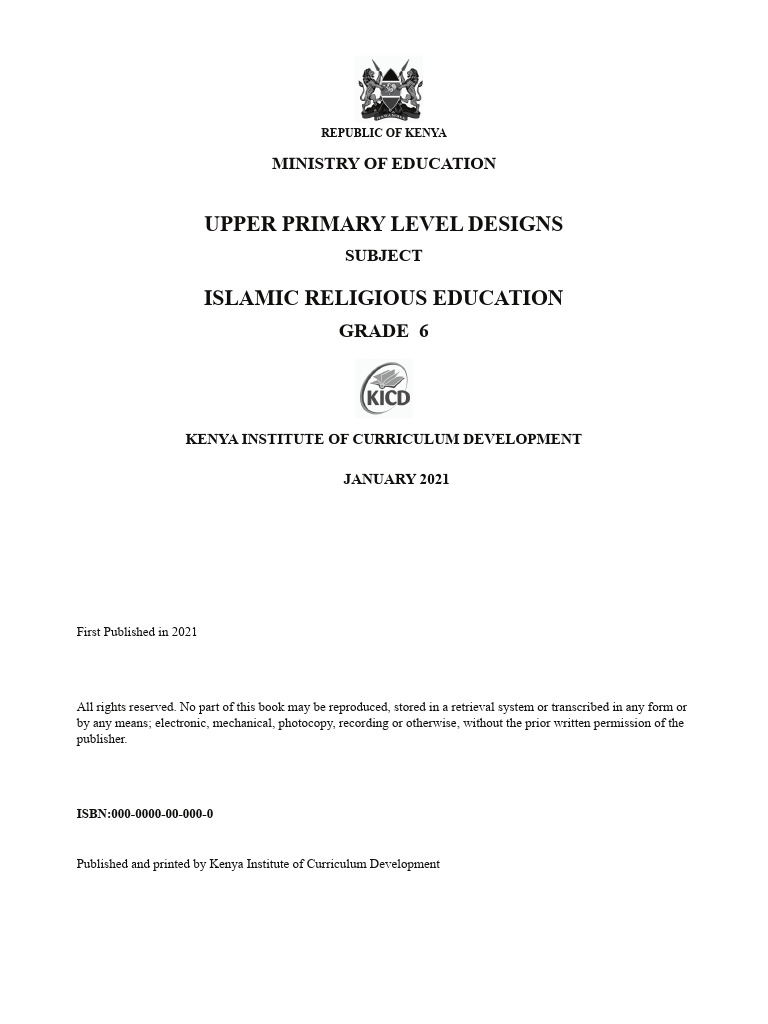 Islamic Religious Education | PDF | Curriculum | Learning