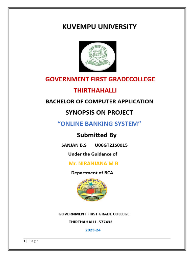 Online Banking System | PDF | Security | Computer Security