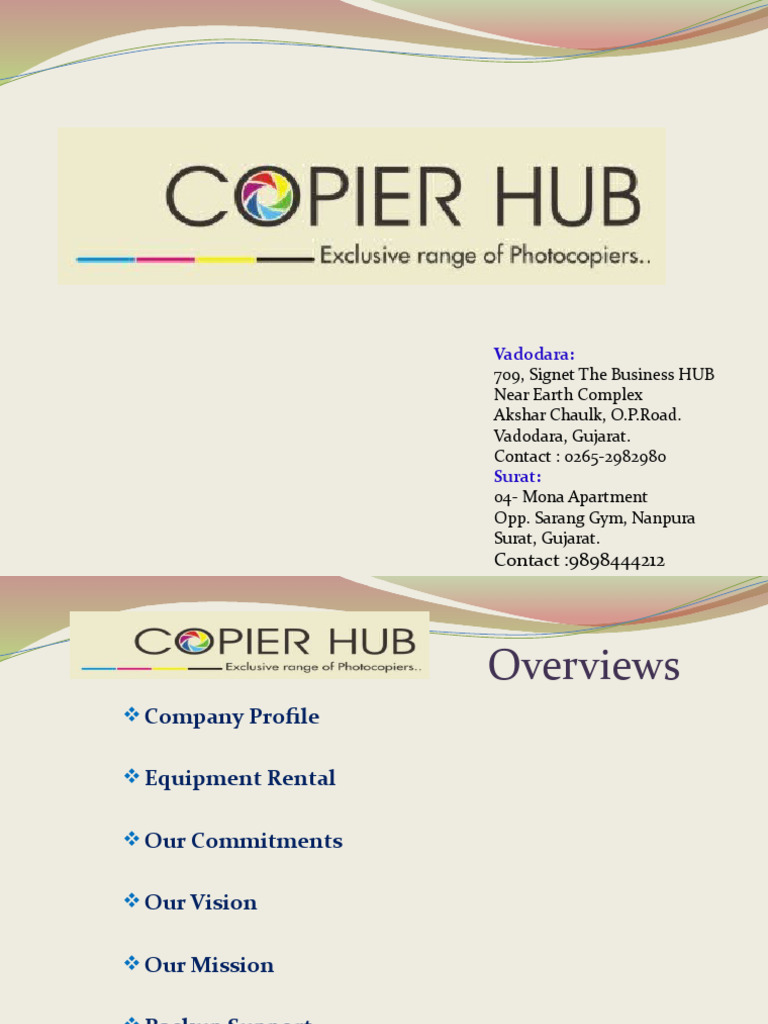 CopierHUB Profile | PDF | Photocopier | Printer (Computing)