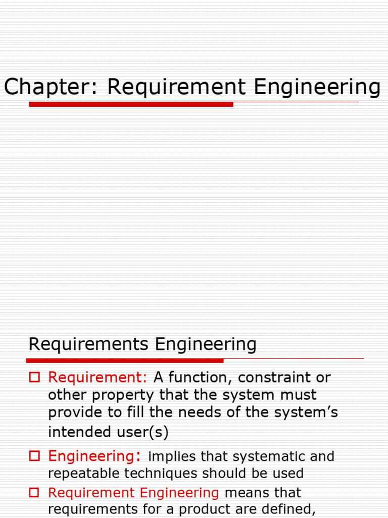 Module 2 - Chapter 2 Requirement Engineering | PDF | Specification (Technical Standard) | System