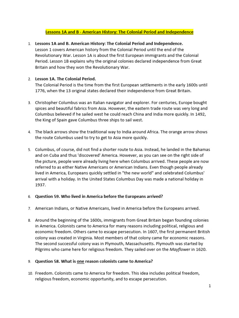 Question Answer History Usa | PDF | United States Bill Of Rights | The ...