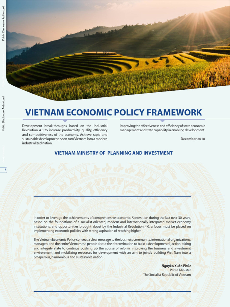 Vietnam Economic Policy Framework | PDF | Vietnam | Economic Growth
