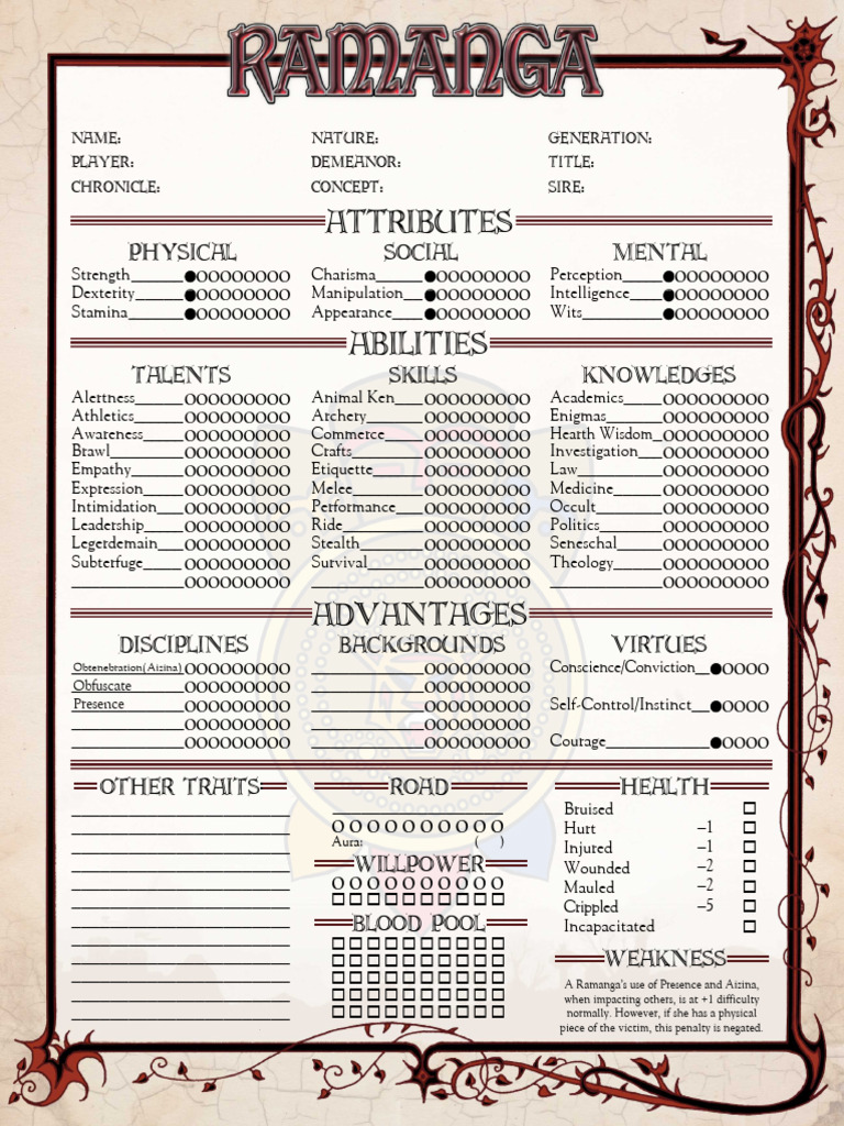 DAV20 4-Page Bloodline Ramanga Interactive | PDF