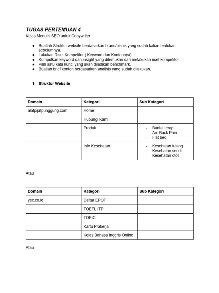 Contoh TPM 4 - SEO | PDF