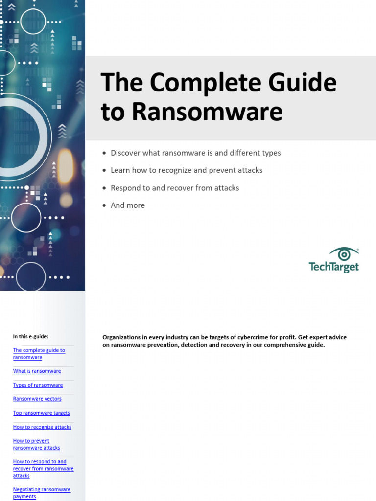 The Complete Guide To Ransomware | PDF | Ransomware | Malware