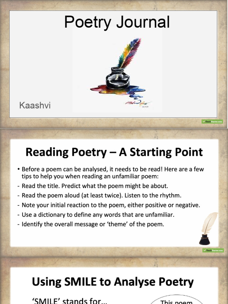 Poetry Journal | PDF