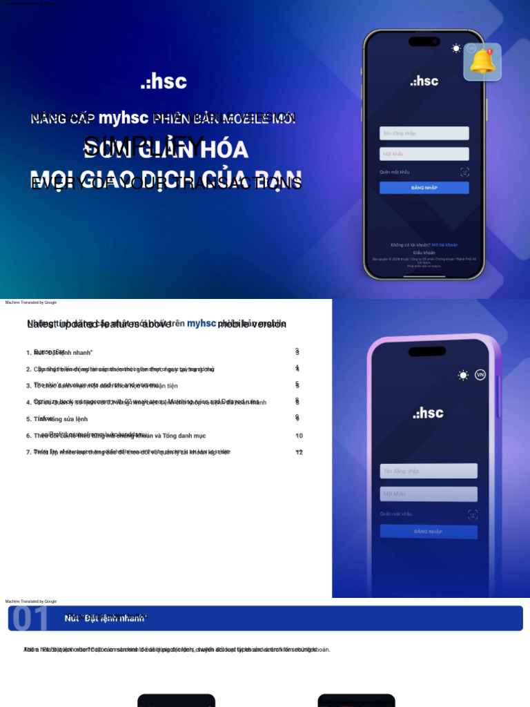 Tai Lieu Cac Tinh Nang Noi Bat Myhsc Mobile Moi | PDF | Icon (Computing ...