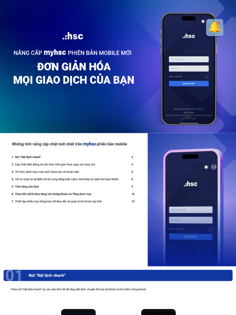 Tai Lieu Cac Tinh Nang Noi Bat Myhsc Mobile Moi | PDF