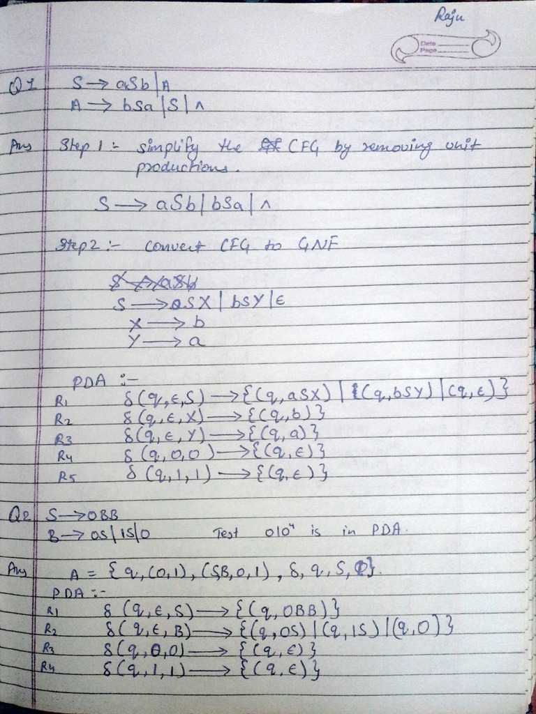 Automata Solution | PDF Automata Solution | PDF