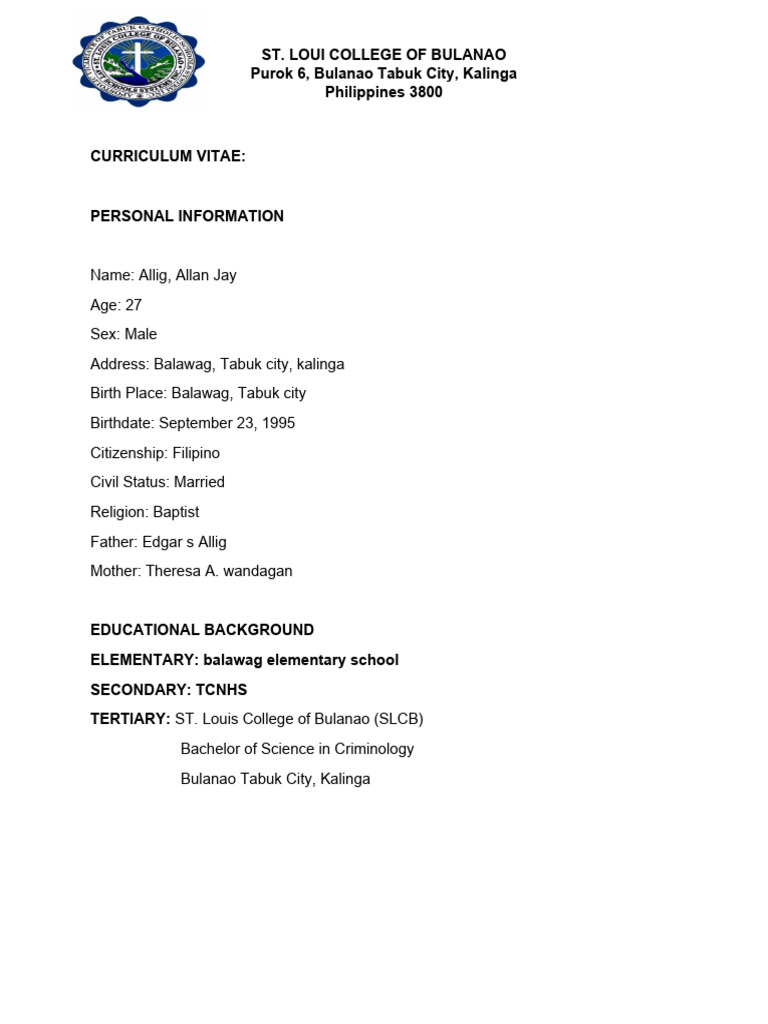 Curriculum Vitae | PDF