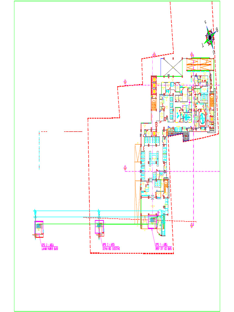 Denah Siteplan Lantai 1-Opsi Layout Kubikel PLN | PDF