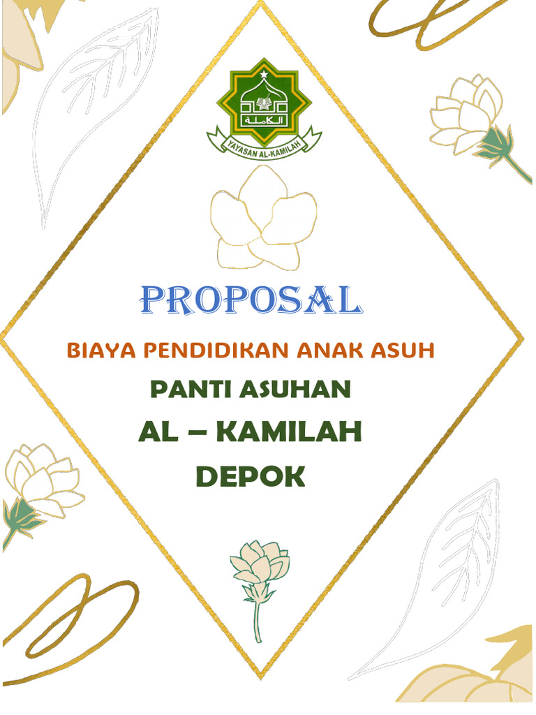Proposal Biaya Pendidikan Anak Asuh Panti Asuhan Al - Kamilah | PDF | Perjalanan