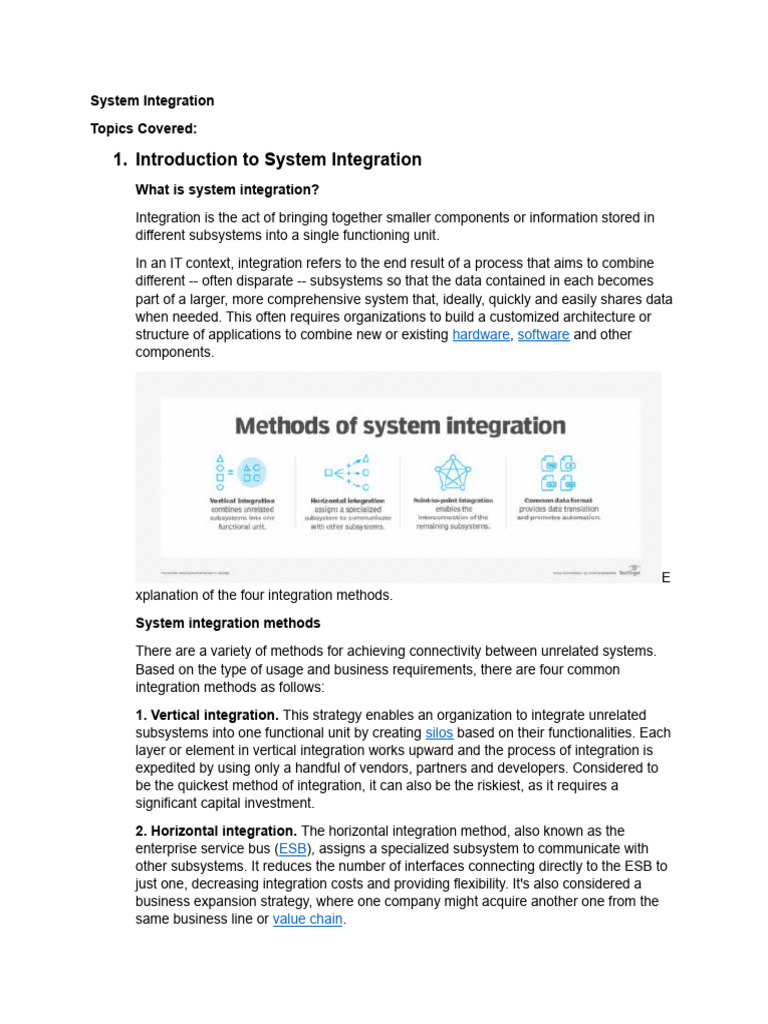 System Integration | PDF | Service Oriented Architecture | Cloud Computing