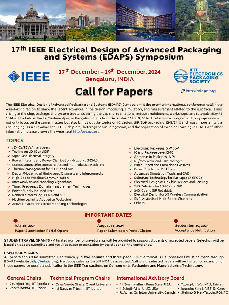 Call For Papers EDAPS 1721214125 | PDF | Integrated Circuit ...