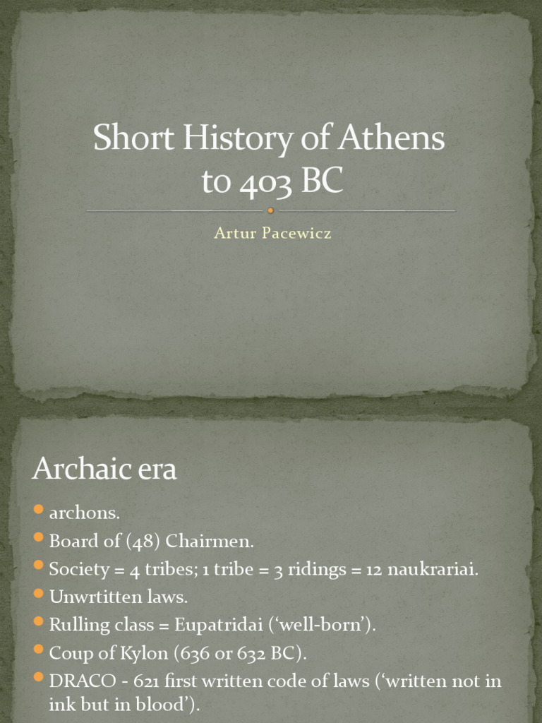 History of Athens to 403 BC | PDF | Classical Athens | Ancient Athens