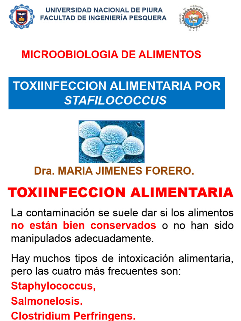 Toxi-infección alimentaria por Staphylococcus | PDF | Enfermedades ...