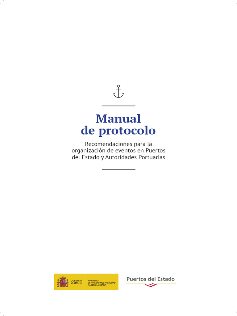 Manual Protocolo | PDF | España | Ministerio (Departamento de Gobierno)