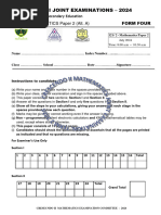 Kcse Phy Pp2 2024 | PDF | Photoelectric Effect | Electrodynamics