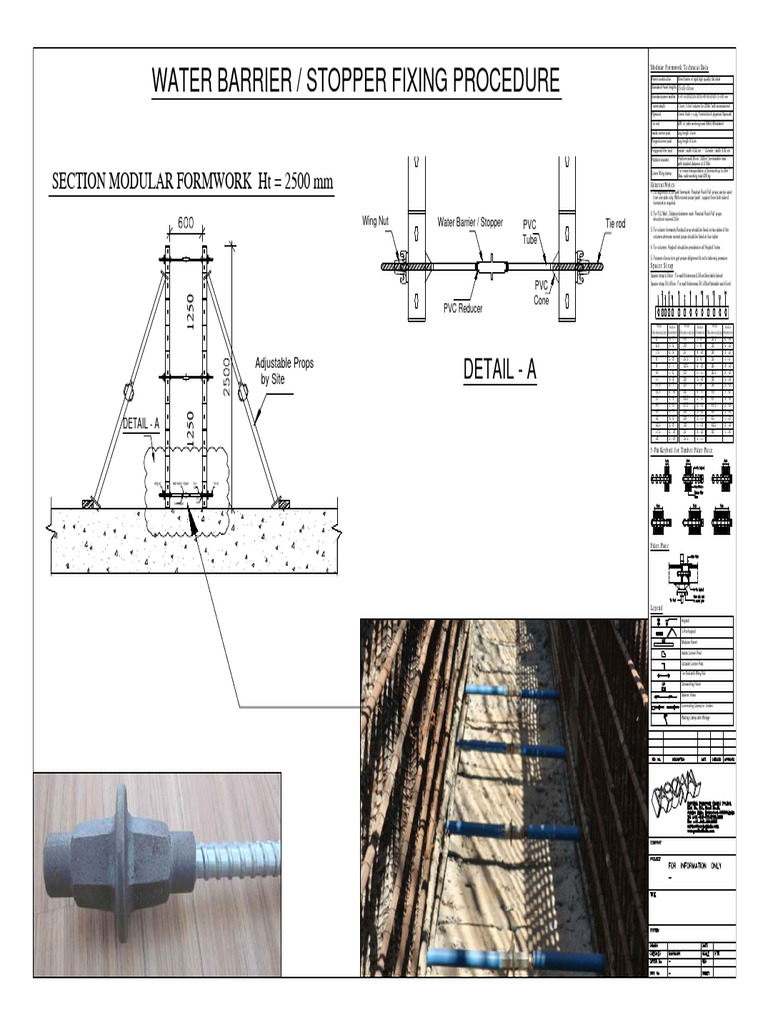 2.water Stooper Model Section With Image | PDF | Civil Engineering ...